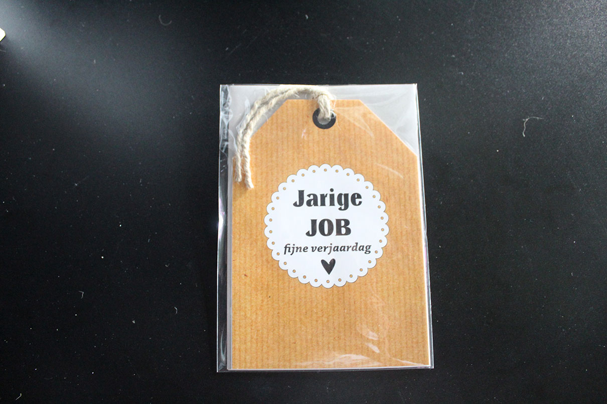 Wenskaart 'Jarige job, fijne verjaardag' - Bij Chris